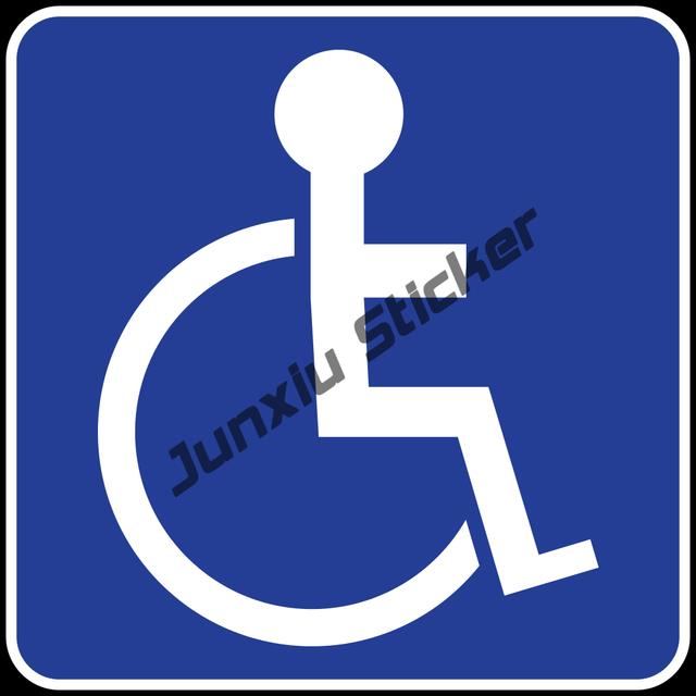 Handicap Color Vinyl Decal Sticker Waterproof Car Window Disabled ...
