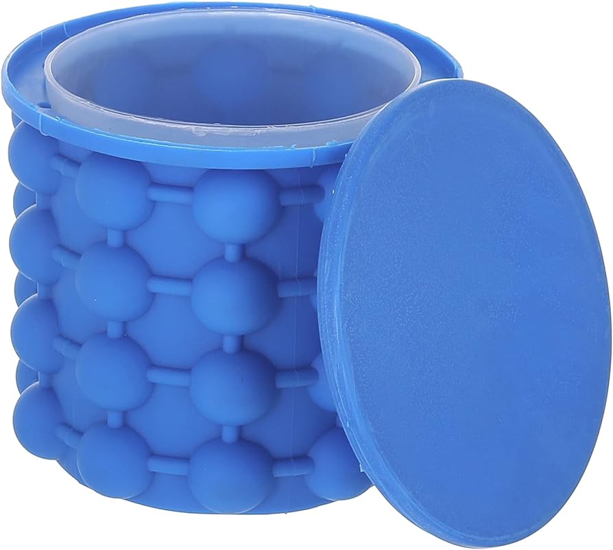 Silicone Magic [icmg] Ice Cube Maker Genie Tray Molds Saving Ice Bucket ...