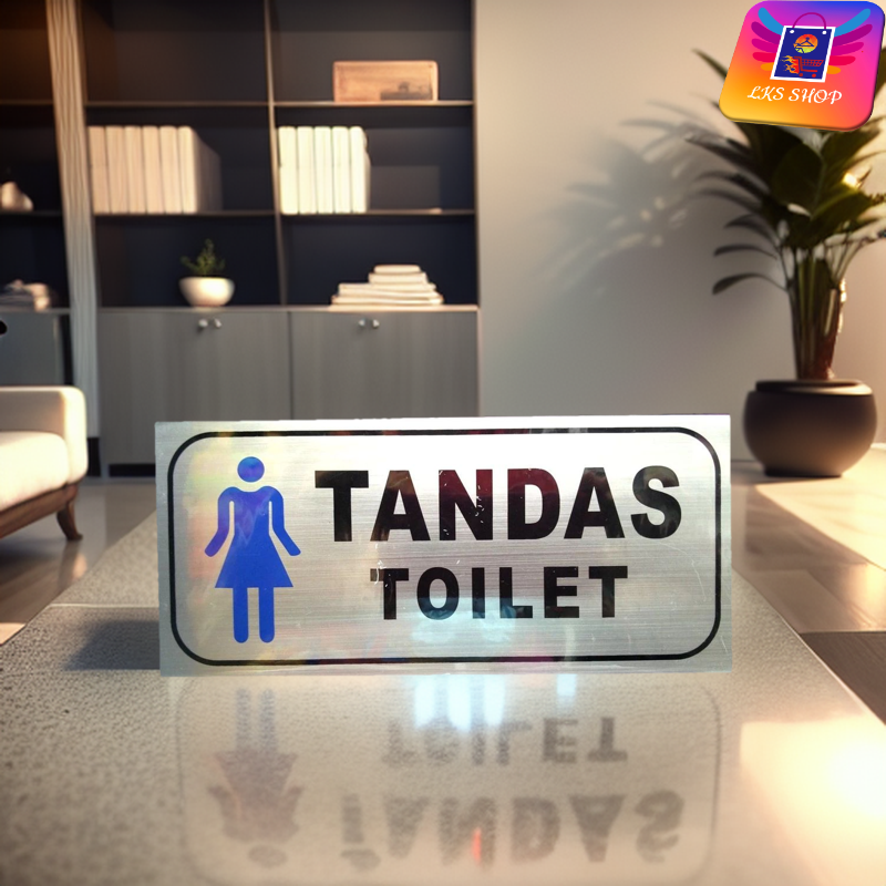 TANDAS TOILET FEMALE ONLY LOGO STEEL SIGN BOARD | Lazada