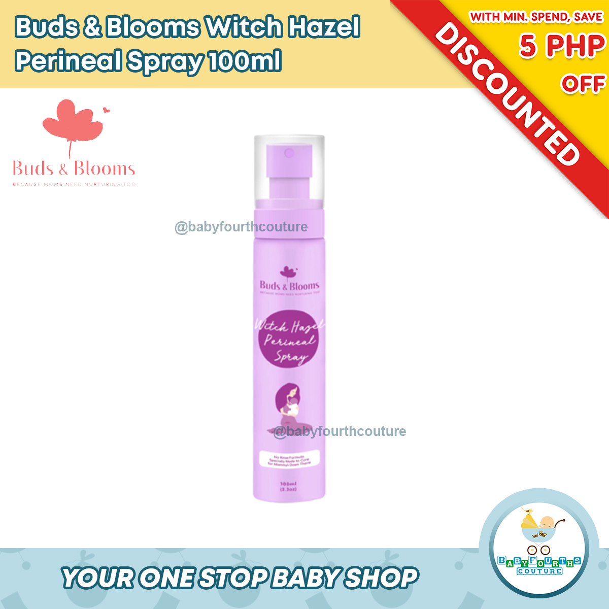 Buds & Blooms Witch Hazel Perineal Spray | Lazada PH