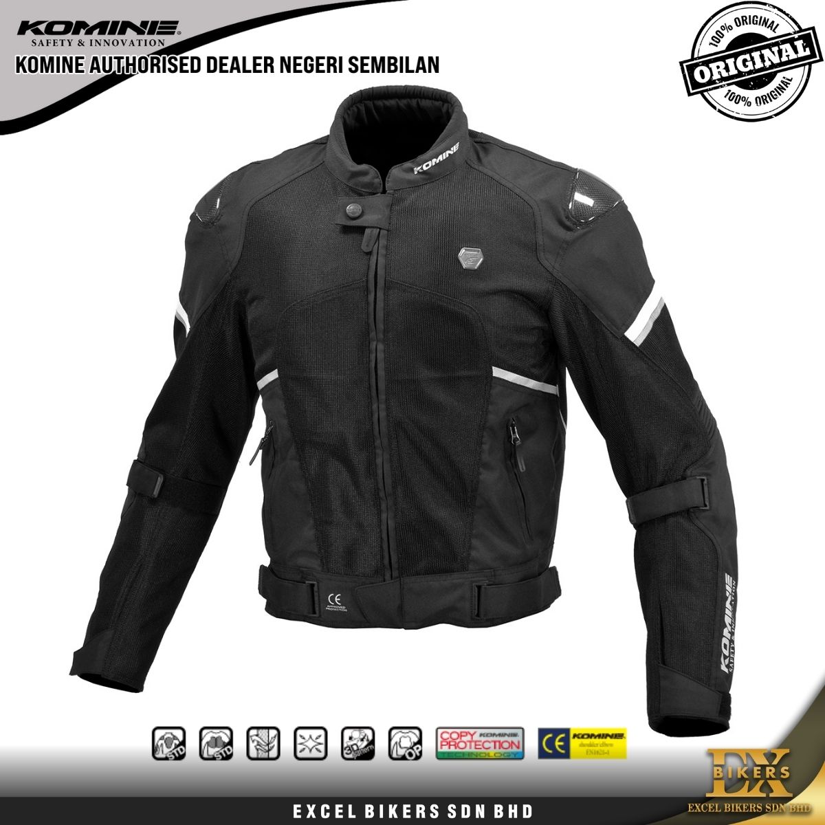 KOMINE JACKET JK-157 PROTECT CARBON MESH JACKET / RIDING JACKET / MOTORCYCLE JACKET/MESH JACKET ...