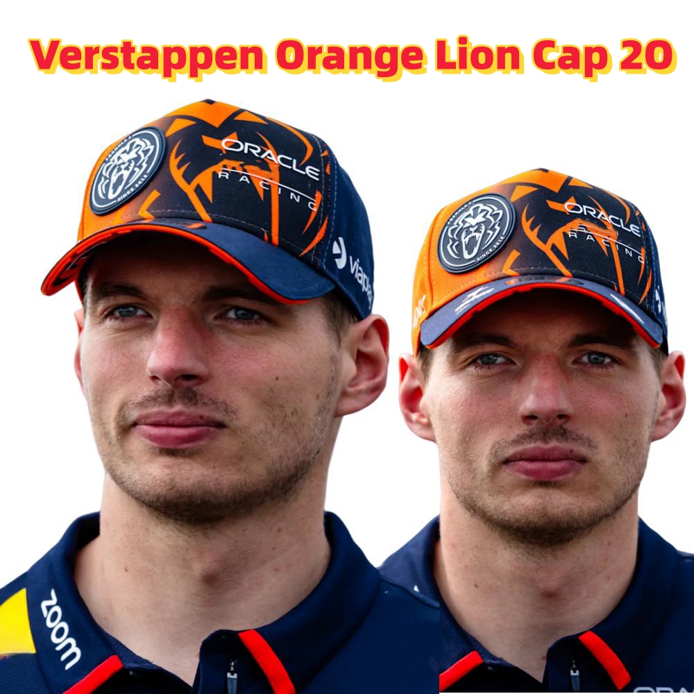 【Exclusive Offer】F1 Team 2024 Max Verstappen Orange Lion Driver Cap 20 ...