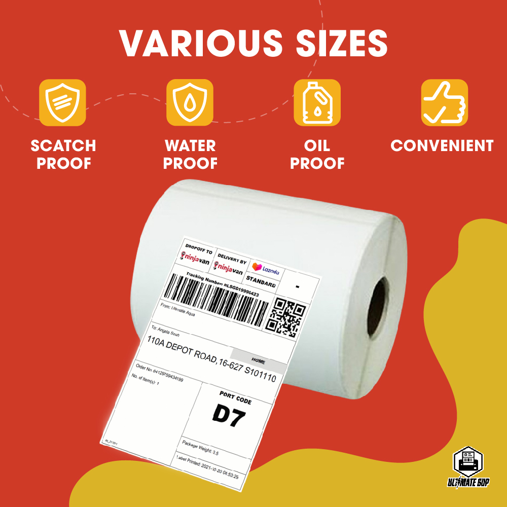 Thermal Paper Roll Various Sizes for Air Way Bill and other Barcode ...