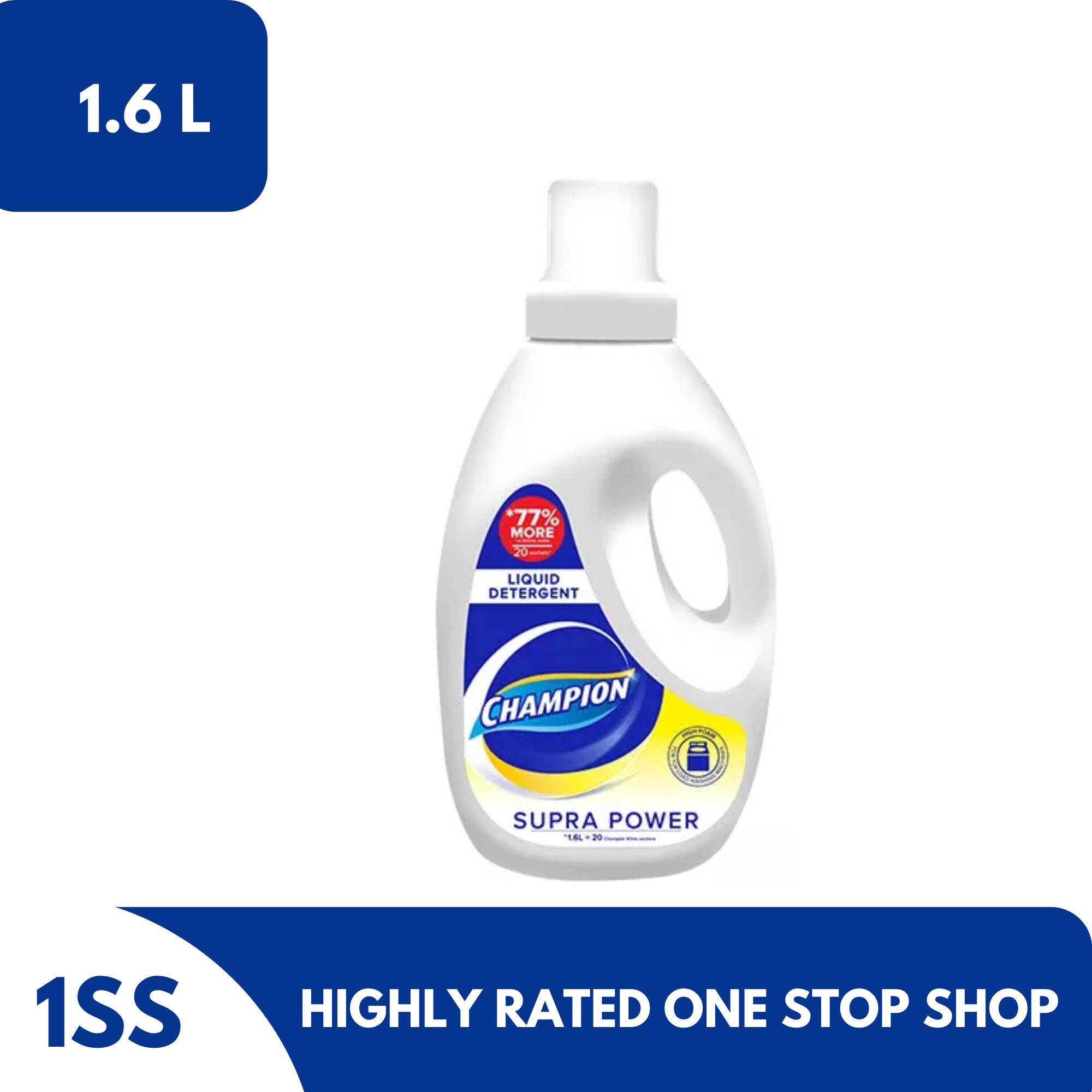 Champion Supra Power Liquid Detergent High Foam, 1.6 Liters | Lazada PH