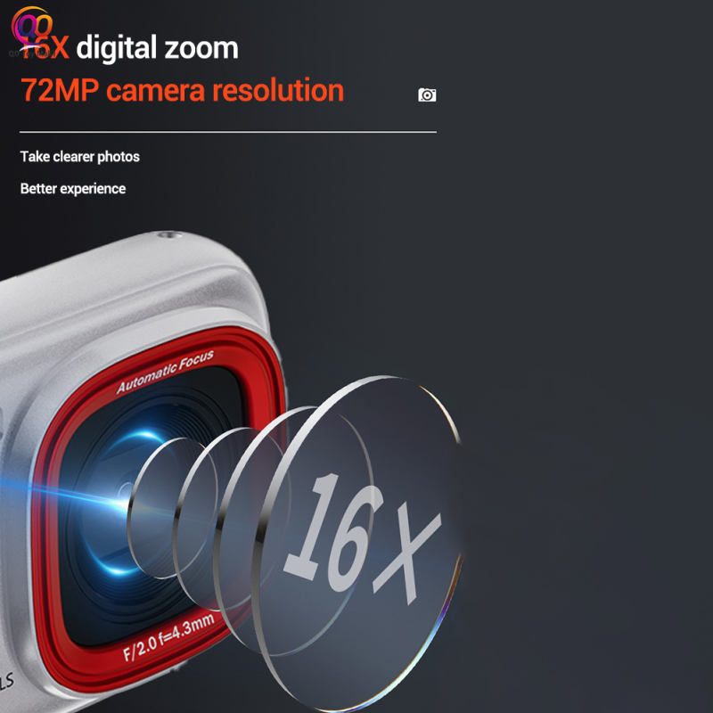 QO Toy Mall1 2.5K High Definition Camera Autofocus Rechargeable 72 Million Pixel 16x Digital ...