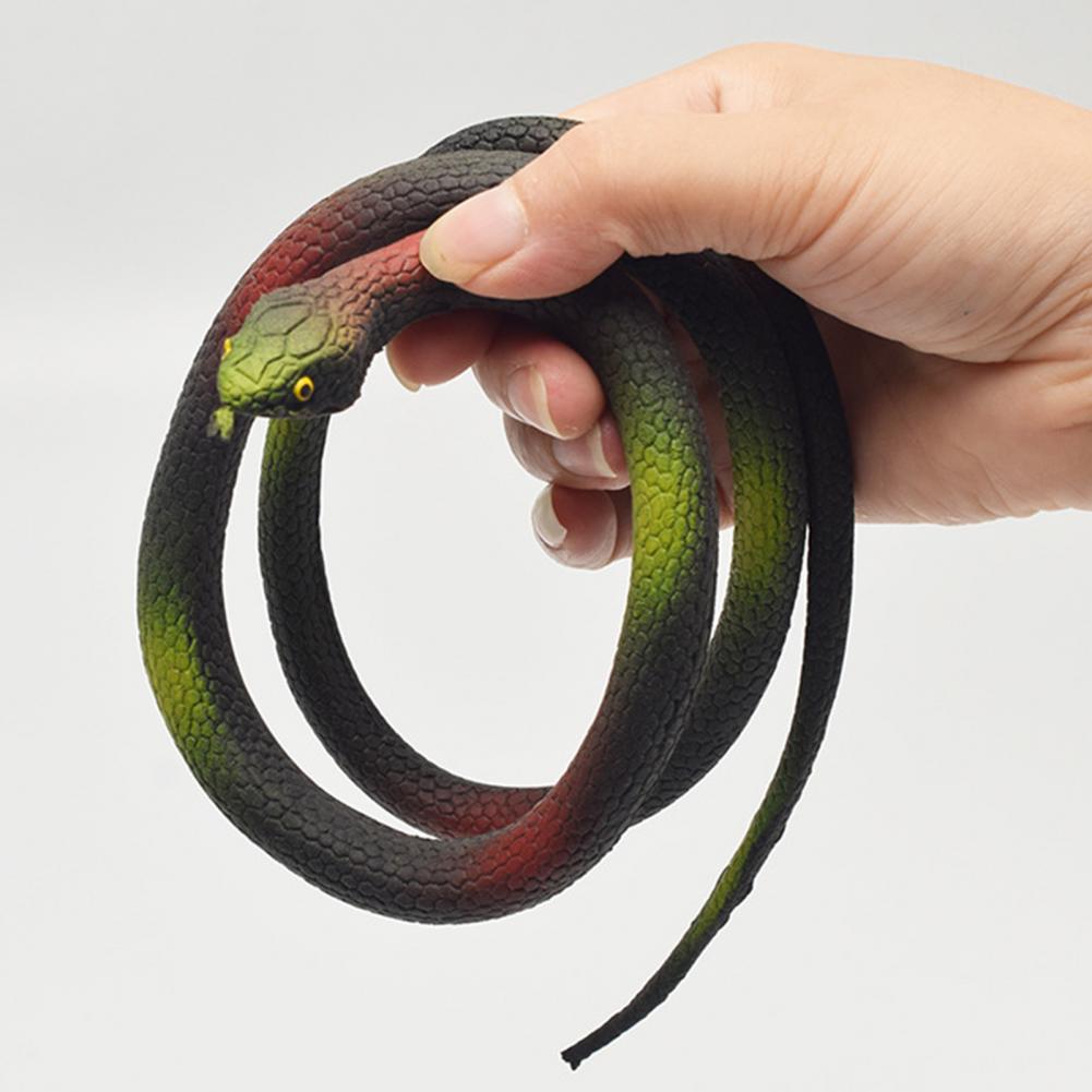 80cm Realistic Soft Rubber Toy 3d Eyes Snake Tricky Funny Spoof ...