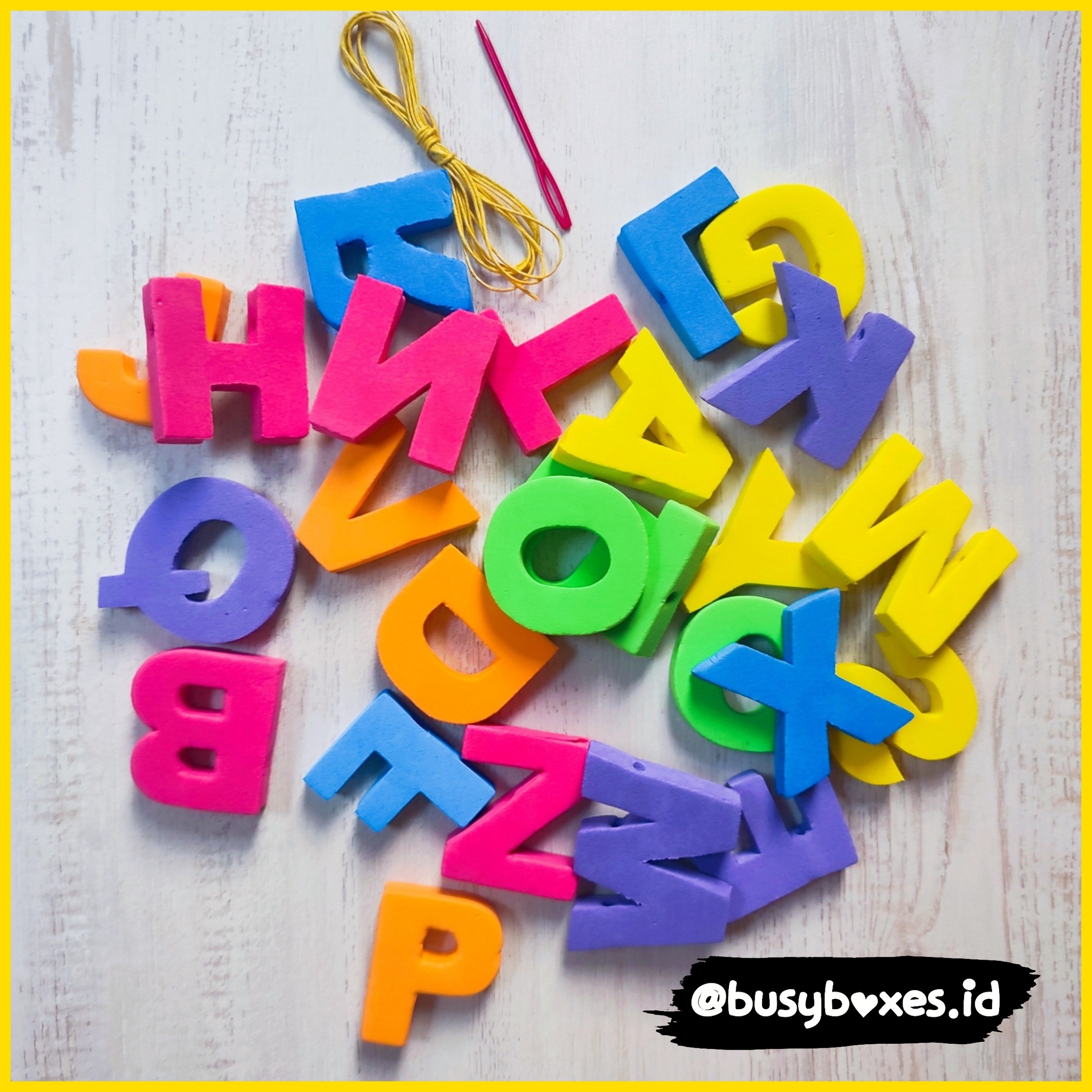 [busyboxes.id] meronce huruf kecil / kapital mengenal abjad mengurutkan ...