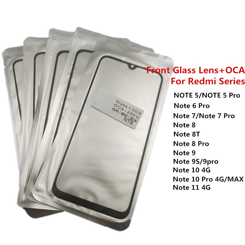 Outer Screen For Redmi Note 5 6 7 8 Pro 8t 9 9s 10 4g 5g Max Front ...