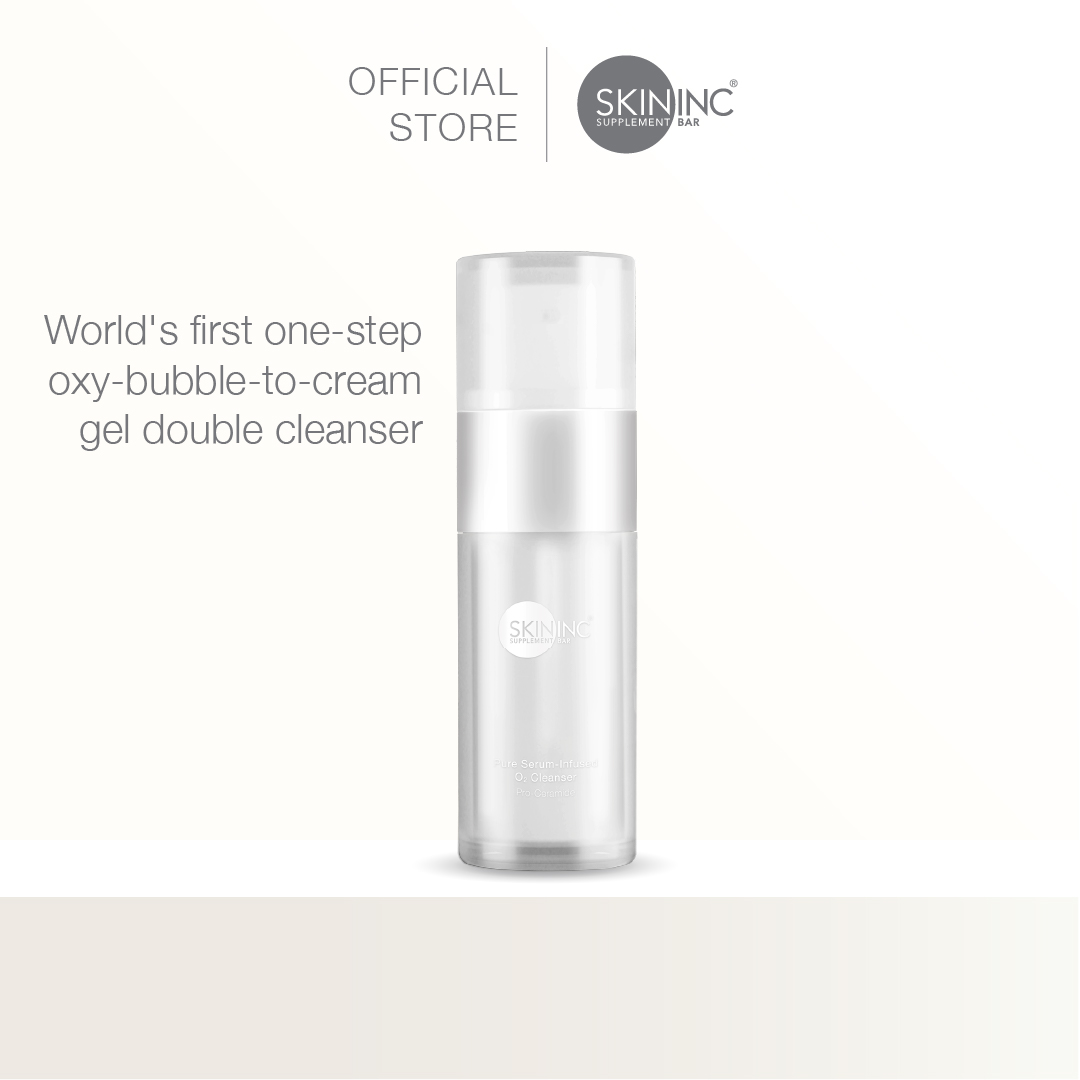 Skin Inc Pure Serum-Infused O2 Cleanser, 30ml and Refill- World's First ...