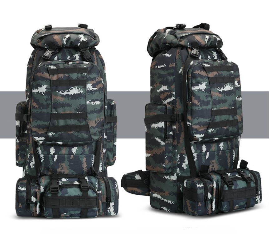 LR กระเป๋าเป้เดินป่า ใบใหญ่+ใบเล็ก ขนาด 100 ลิตร เป้สะพายหลัง ใบใหญ่ ...