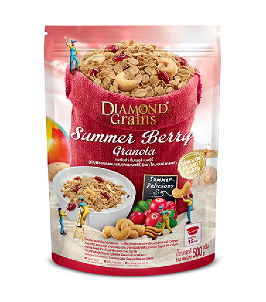 Diamond grains กราโนล่า 500g. / กราโนล่า Prebiotic 400g. Granola พรีไบโ ...