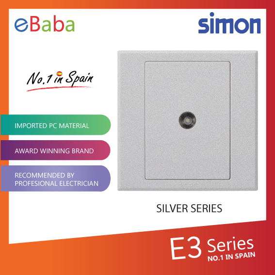 Simon E3 Series (Silver) Switch / Switches & Socket Outlet 20A 32A 1 ...