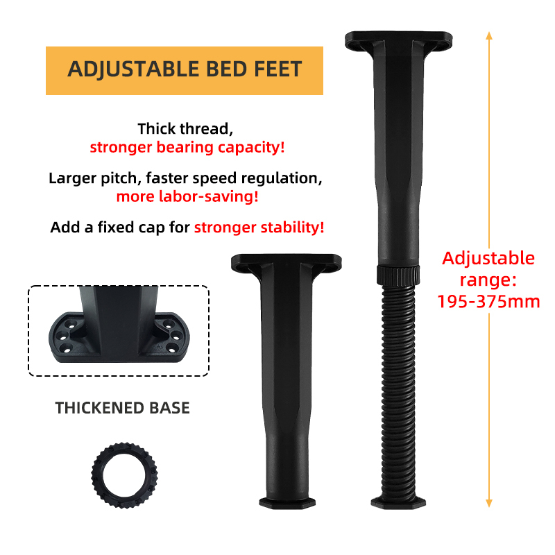 Adjustable Bed Beam Support Foot Furniture Heightening Bracket Fixator ...