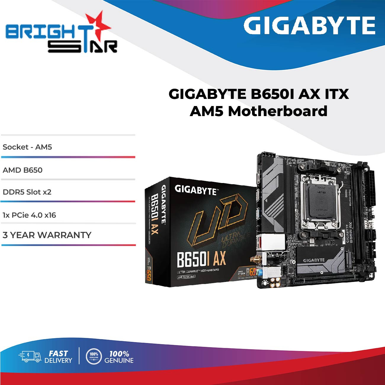 GIGABYTE B650I AX AM5 ITX Motherboard | Lazada