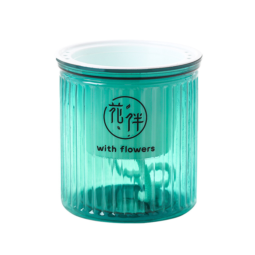 Hấp Thụ Nước Tự động Chậu Trồng Cây Nhựa Trong Suốt Chậu Hoa Tròn Cho Hoa Thủy Canh Chậu Trồng