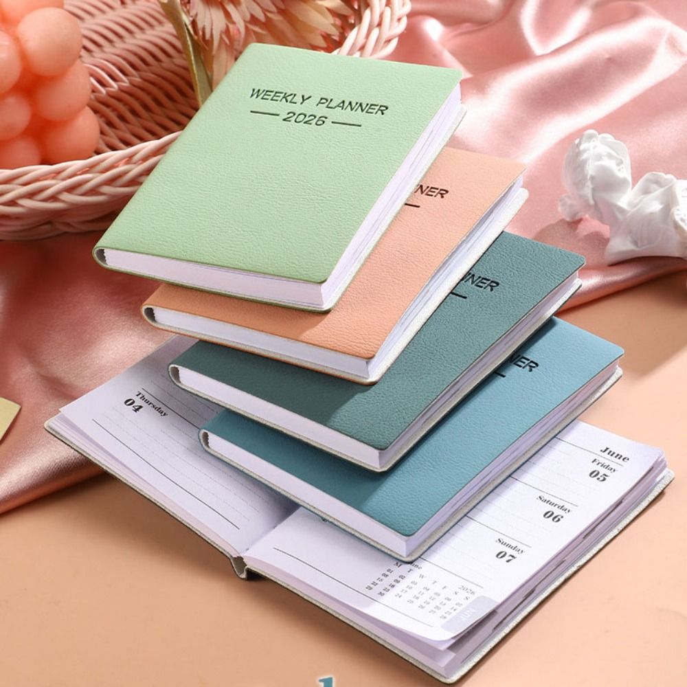 Time Management Notebook Portable 2026 Agenda Book Softside Spanish A7 ...