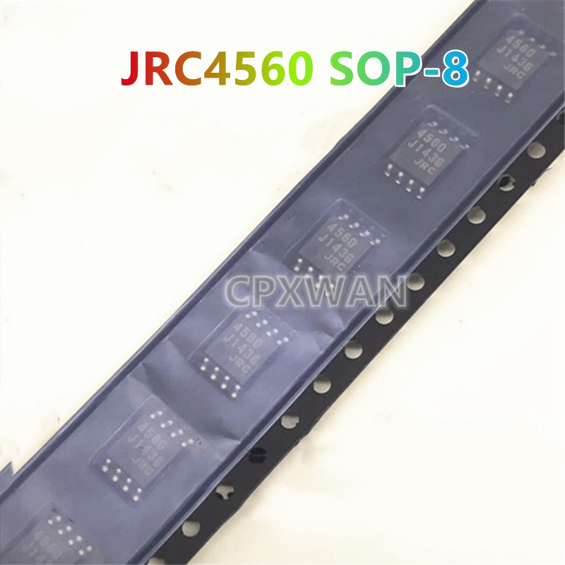 10pcs Original JRC4560 SOP-8 NJM4560M JRC 4560 4560M NJM4560 DMP-8 SMD dual operational ...