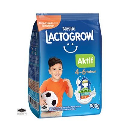Nestle Lactogrow Aktif 4-6 Tahun (900g) | Lazada