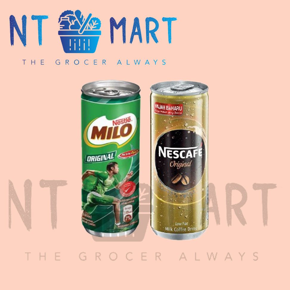 MILO CANS DRINK / NESCAFE CANS DRINK 240ML | Lazada