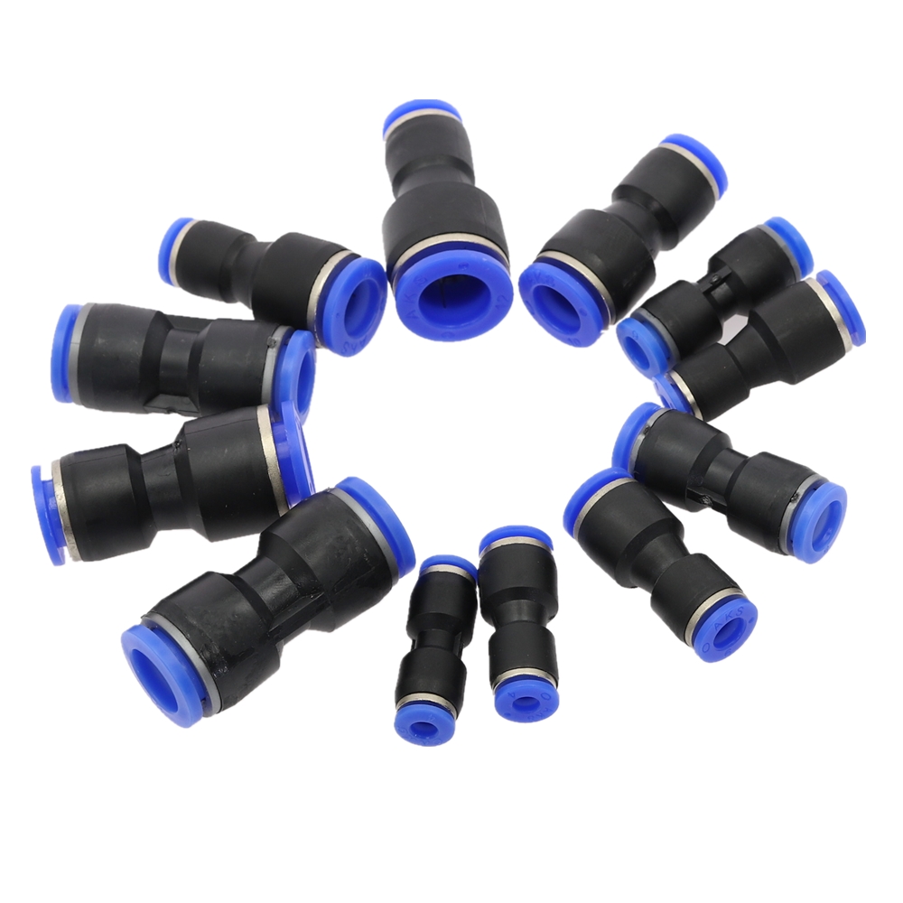 1pcs Pneumatic Fittings Push In Straight Reducer Connectors For Air ...