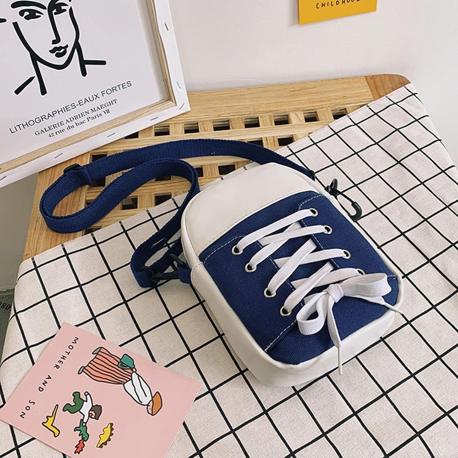 Women Small Canvas Shoulder Bag Corduroy Chain Designer Bag For ...
