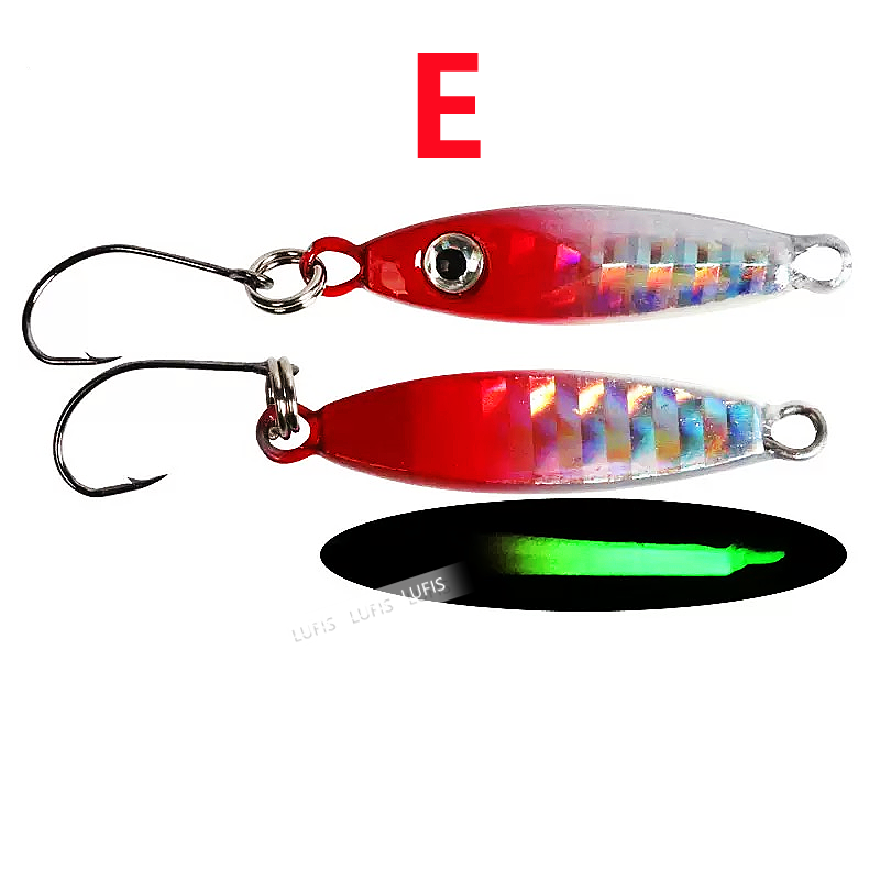 1 Cái Mồi Câu Cá Mini Jig 3.0G/6.0G + Lưỡi Câu/Kẹp Nhẹ/Kẹp Nhanh/Kẹp ...