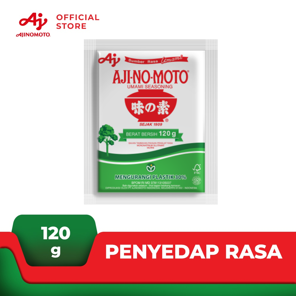 AJI-NO-MOTO️® Paper Pack Penyedap Rasa MSG Ajinomoto 120g | Lazada Indonesia