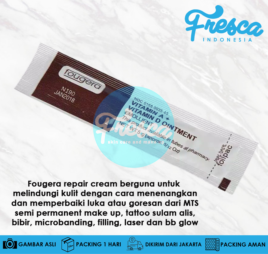 10pcs Fougera SACHET / FOUGERA Aftercare untuk Sulam Alis atau ...