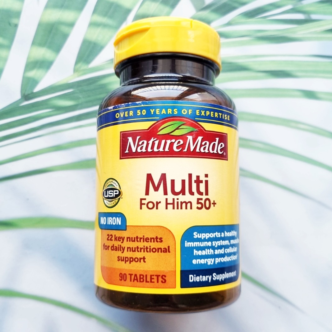 วิตามินรวมสำหรับผู้ชาย Multi For Him 50+ * 90 เม็ด USP Verified (Nature ...