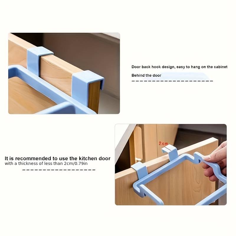 Trash Rack Storage Garbage Bag Holder Cupboard Door Back Hanging ...