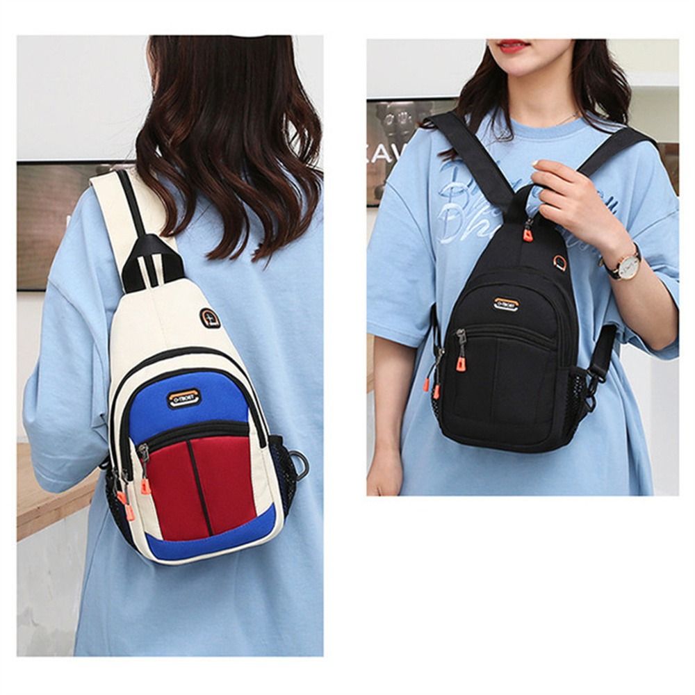 ANGY พร้อมรูหูฟัง กระเป๋าคาดอก กระเป๋าแมสเซนเจอร์ กระเป๋าสะพายไหล่แบบ ...