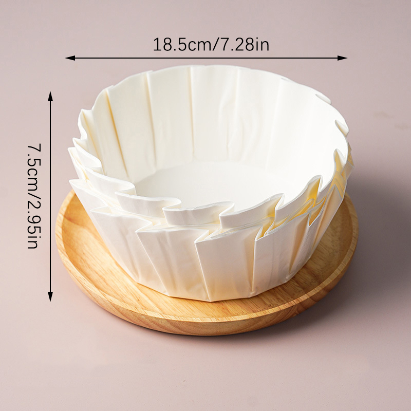 Basque Cheesecake Oil Paper Tray Foldable Cake Mold Disposable Release ...