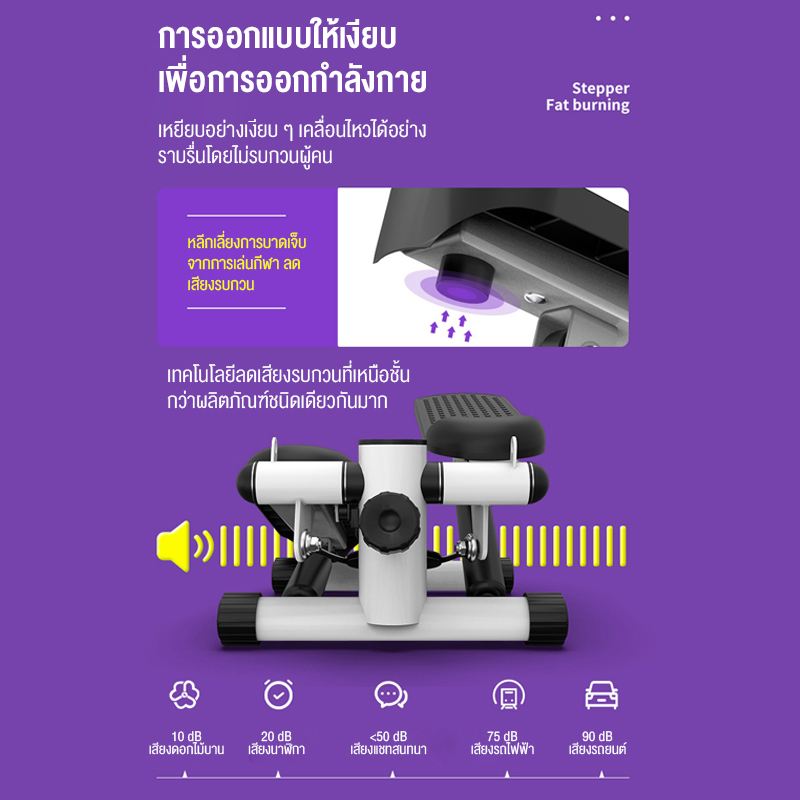 KEEP GOING MAX เครื่องออกกำลังกายแบบก้าวเหยียบ Mini Stepper เครื่องออกกำลังกายแบบเหยียบขึ้นลง ...