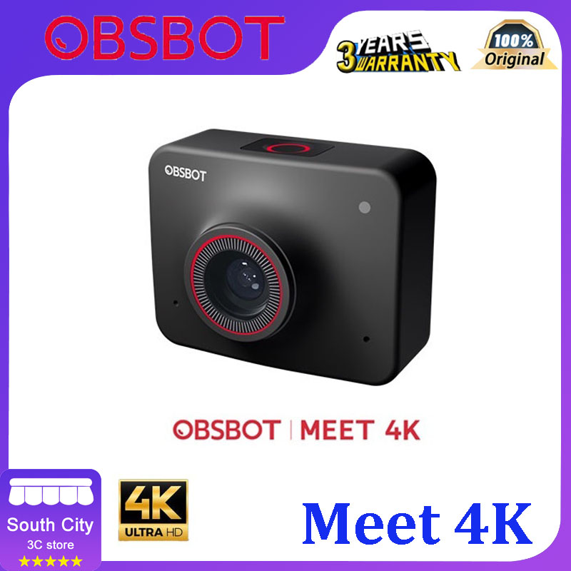 OBSBOT Meet 4K AI-Powered Virtual Background 4K Edition Webcam One Tap ...