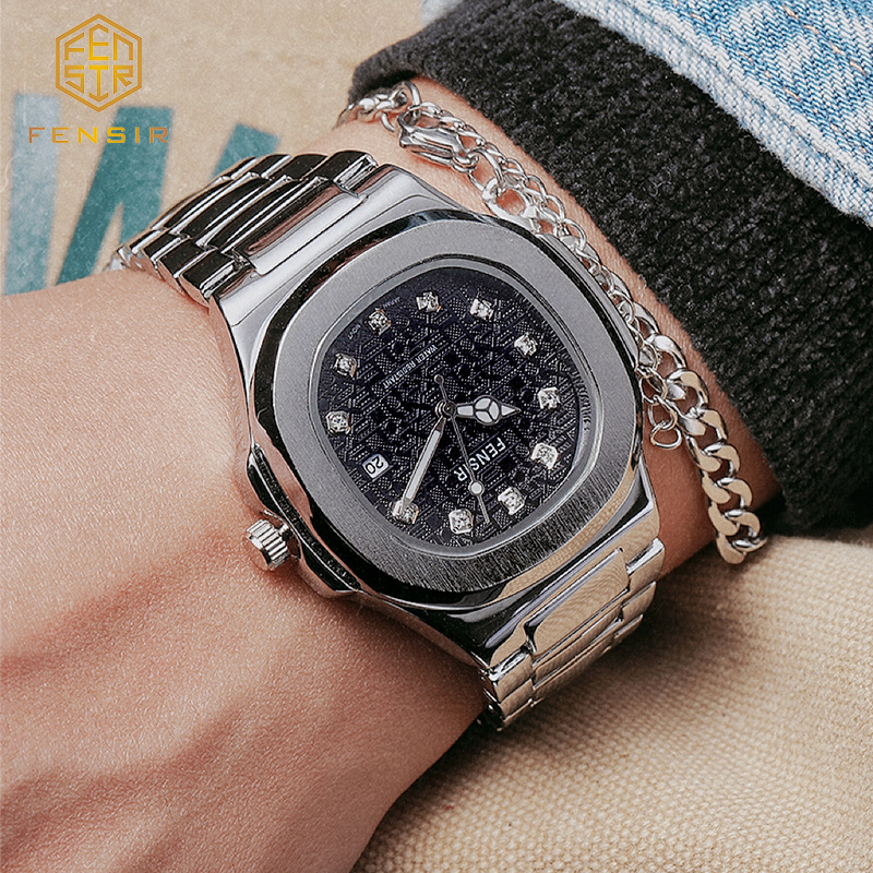FENSIR watch men's calendar waterproof watch men's watch Nautilus ...