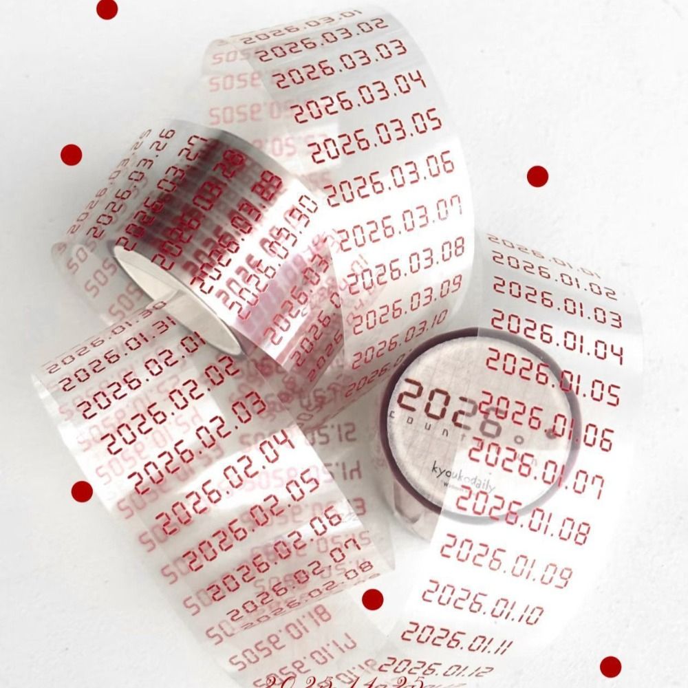 Date Labels Non-repeating 2026 Date Stickers Adhesive Tape 2026 Date ...