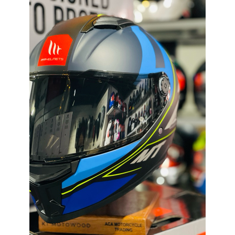 MT Stinger 2 Fullface Helmet with Spare Visor (POUN) | Lazada PH