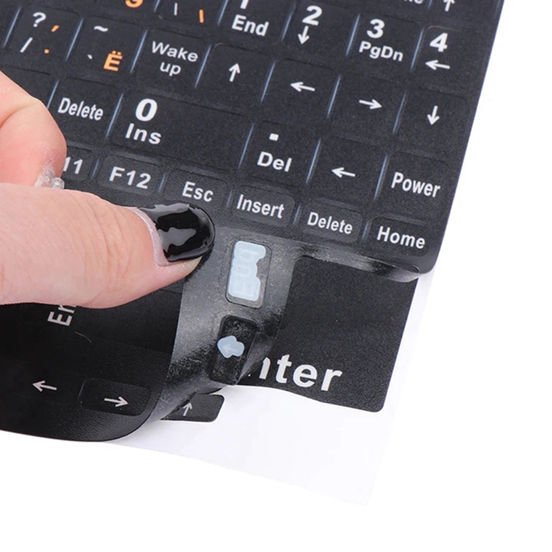 1Pc Full Size Russian Keyboard Stickers Letter Alphabet Layout Sticker ...