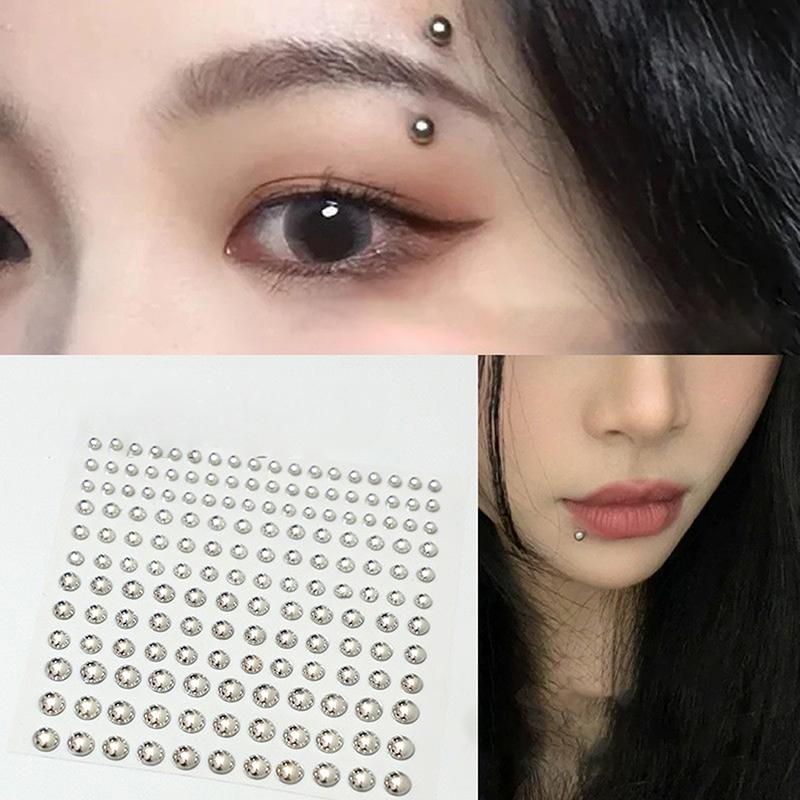 Diamond Sticker Fake Nose Stud Self Adhesive Rhinestones Non Piercing ...