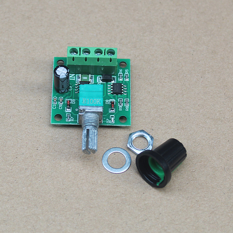 DC 2V 3V 3.7V 5V 6V 12V 2A Speed Control Switch PWM Motor Speed Controller Adjustable Speed DC ...
