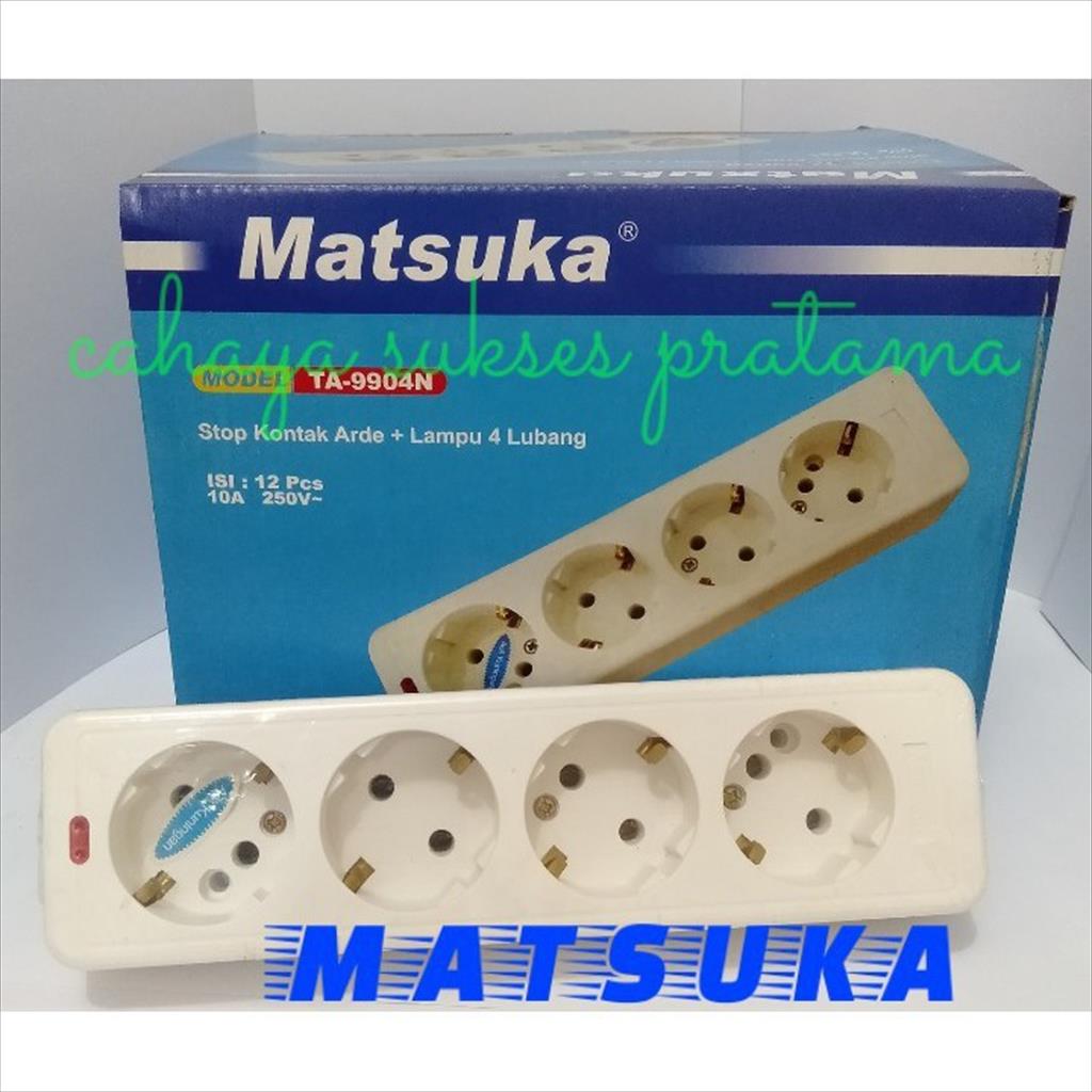 Stop Kontak / Socket Arde 4Lubang Matsuka TA-9904 | Lazada Indonesia