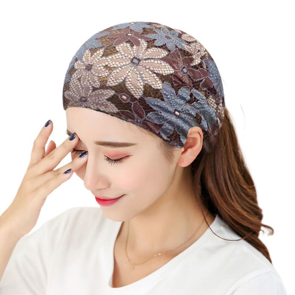 FGSDF ผ้าโพกศีรษะแบบกลวงเรียบง่ายดอกไม้ล้างหน้ากว้างสำหรับเครื่องสำอาง ...