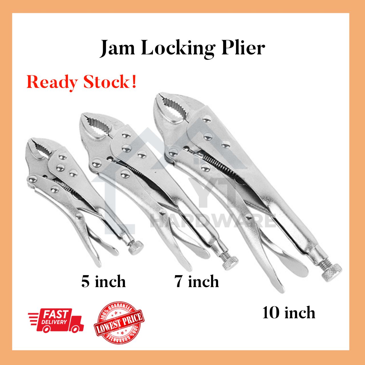 [READY STOCK] 5″/7″/10″ Jam Locking Plier Vice Grip Plier Adjustable ...