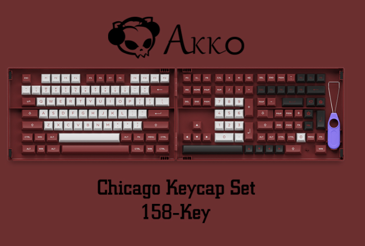 # AKKO CHICAGO THEME KEYCAP SET - PBT DOUBLESHOT # | Lazada
