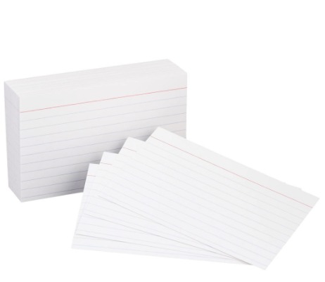 Index card White and colored 1/2-1/4-1/8 (100 pcs per pack) | Lazada PH