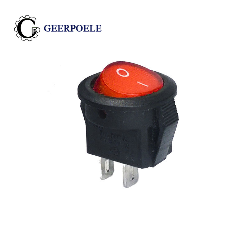 【TrendGlobe】10 pcs/lot 16mm SPST 2 Pin 250V 3A Round Boat Switch Snap ...