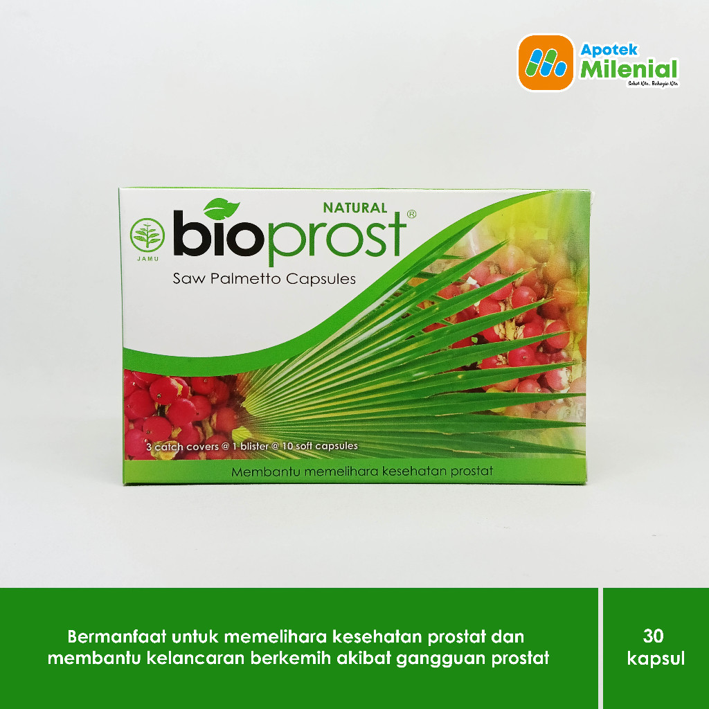 Bioprost Natural Saw Palmetto Capsules Box isi 30 Kapsul / Memelihara ...