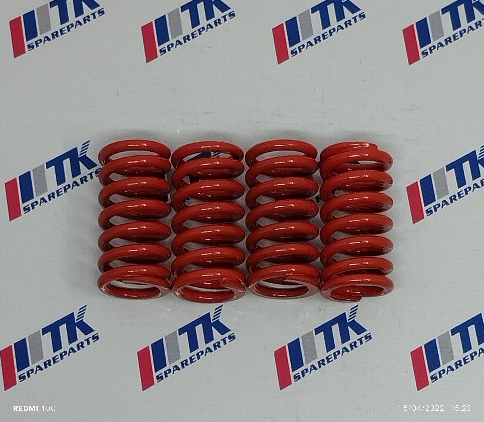 สปริงคลัชแต่งสีแดง SPARK-Z,X1,BELL-100,BELL-R,Y100 1ชุดมี 4 ตัว ...