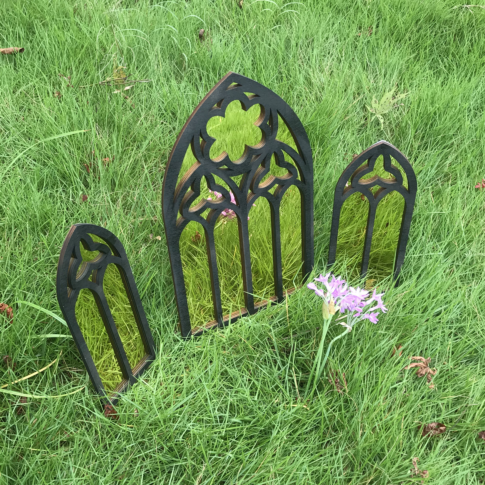 【Folio & Light】Creative Home Mirror 3 Piece Gothic Cathedral Window ...