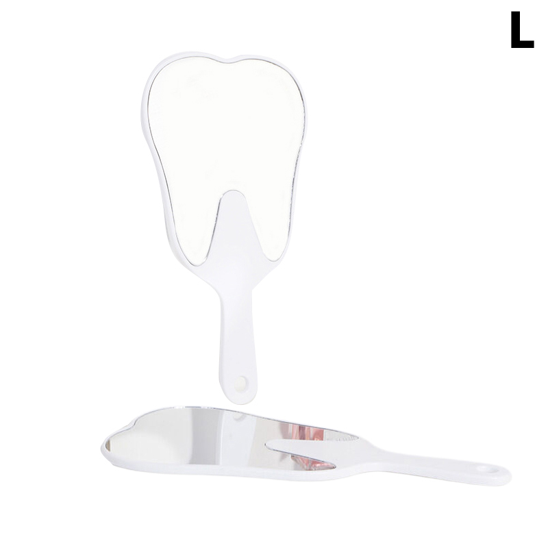 1PC Dental Mouth Mirror Tooth Shaped Mirror Handheld Unbreakable ...